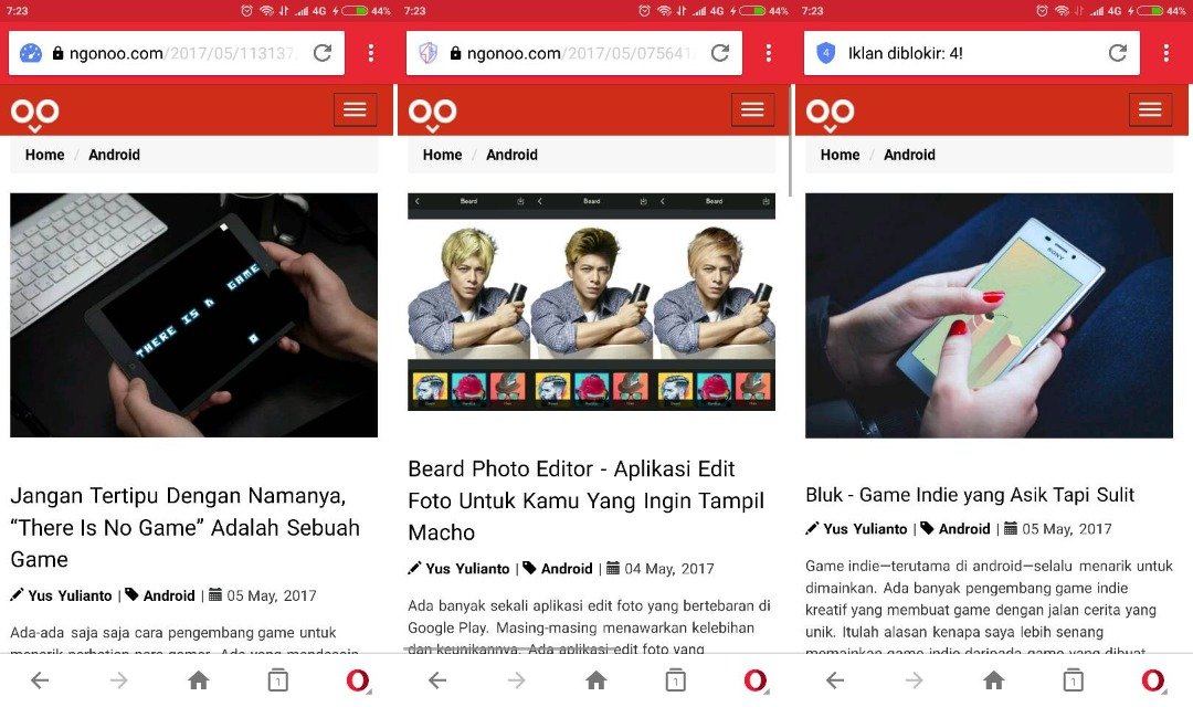 Cómo cambiar el color del tema Opera Mini en Android
